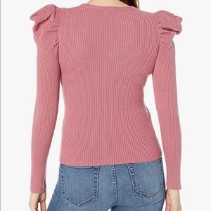 Splendid | Sweaters | Splendid Dusty Pink Sweater With Puff Sleeve Xs ...